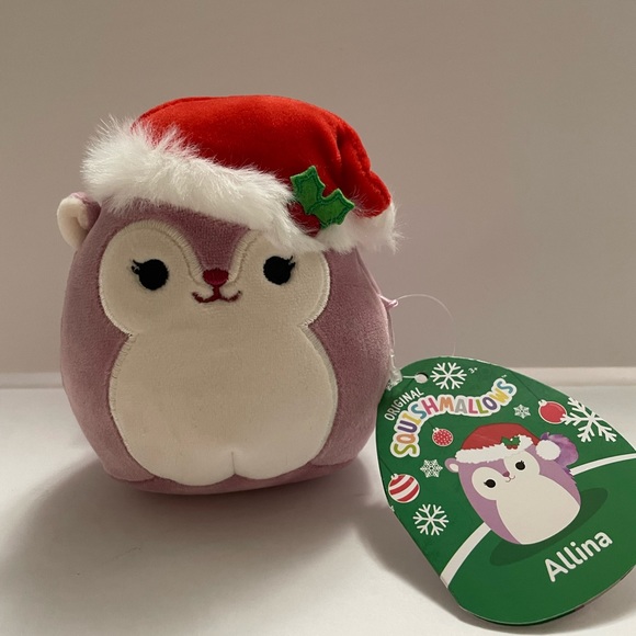 Squishmallows | Toys | Squishmallow Christmas Allina The Squirrel Santa ...